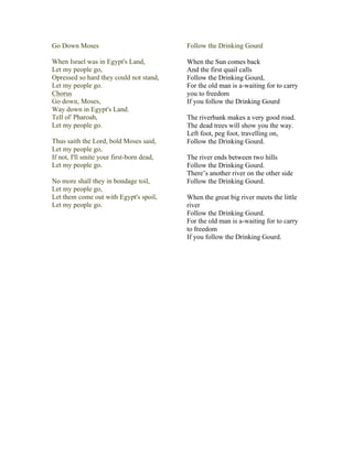 Negro spirituals and_code_songs | PDF