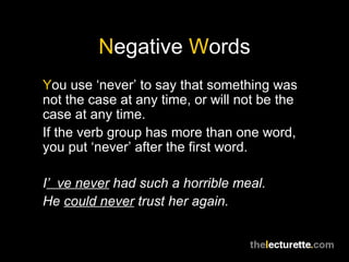 Negative Words | PPT