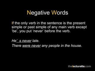 Negative Words | PPT