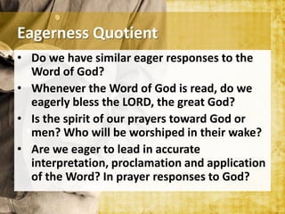 Neh 8 Prayer Generation | PPTX | Christianity | Religion & Spirituality