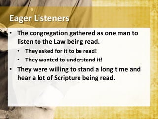 Neh 8 Prayer Generation | PPTX | Christianity | Religion & Spirituality