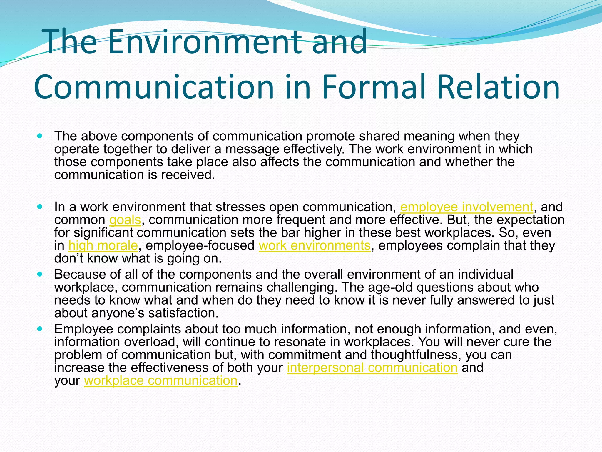 Interpersonal Communication | PPTX | Business Administration | Business