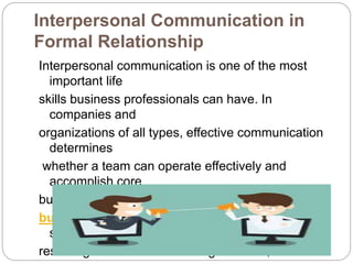 Interpersonal Communication | PPTX