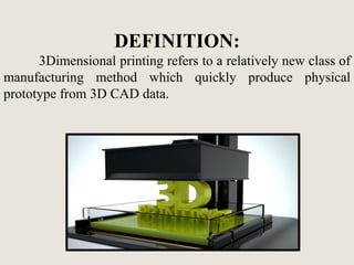 3D Printing Technology | PPTX