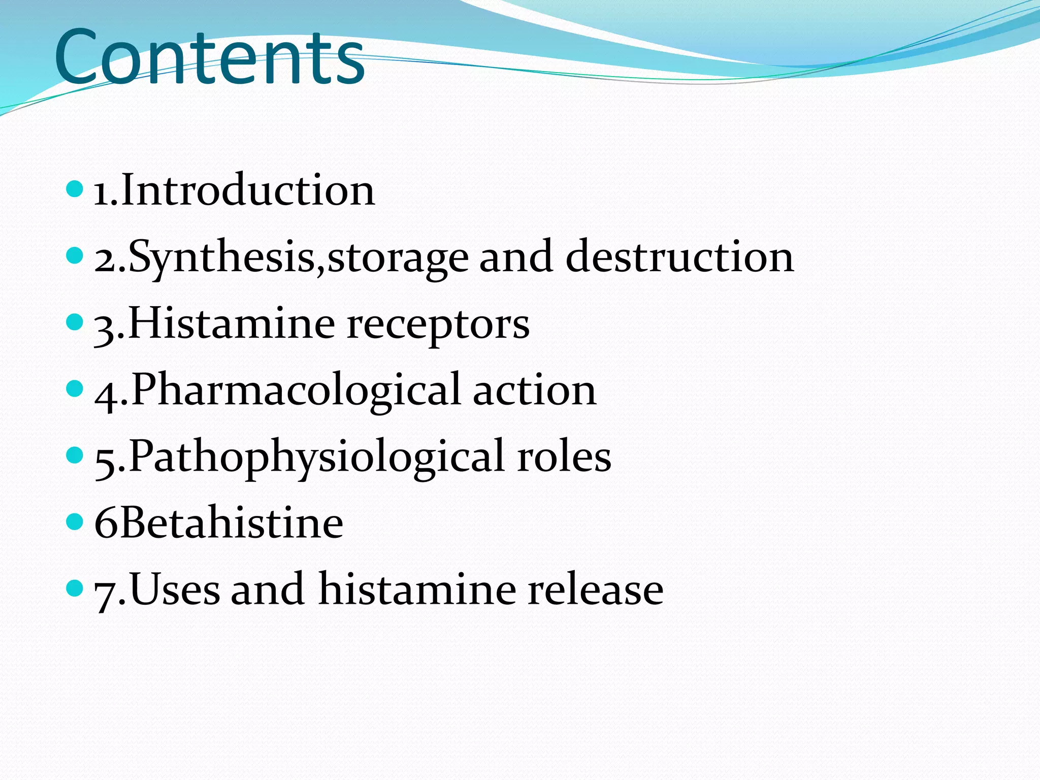 histamine ppt by Dr. TAUSEEF HAIDER | PPTX