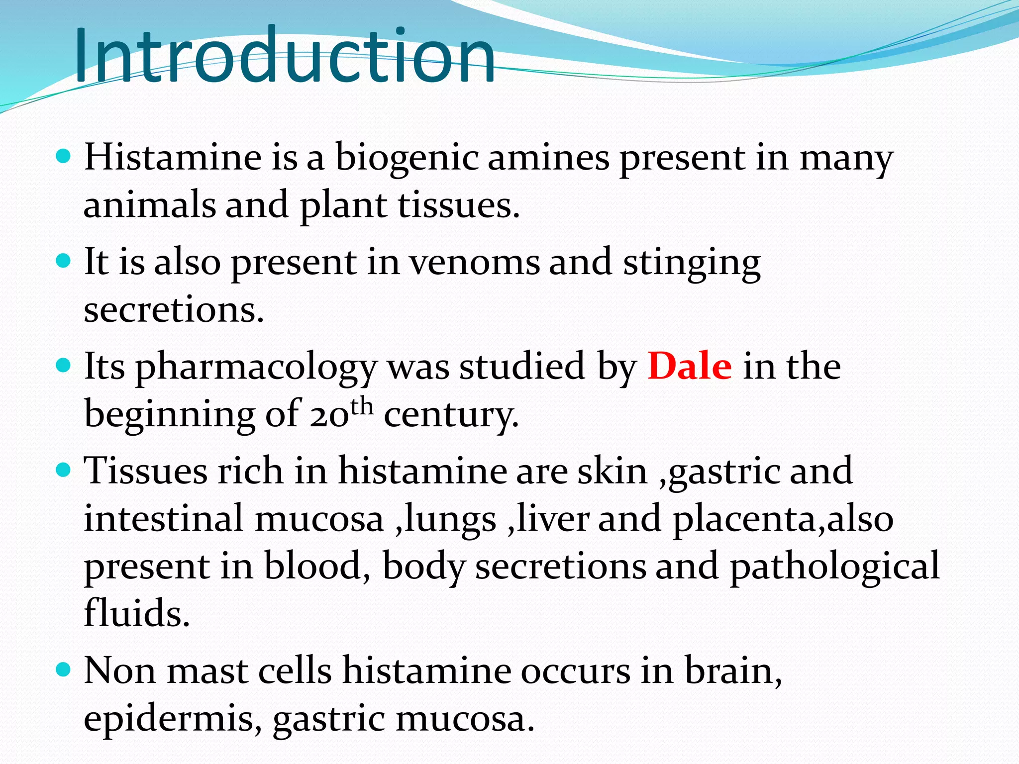 histamine ppt by Dr. TAUSEEF HAIDER | PPTX