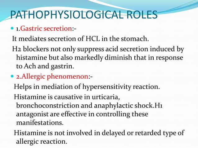 histamine ppt by Dr. TAUSEEF HAIDER | PPTX | Allergies | Diseases and ...