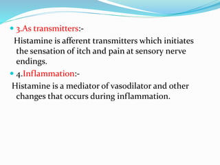 histamine ppt by Dr. TAUSEEF HAIDER | PPTX | Allergies | Diseases and ...