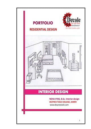 Neha ,b.sc. interior design residential design | PDF