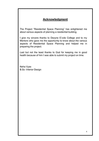 Neha ,b.sc. interior design residential design | PDF
