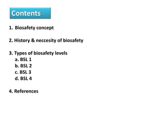 Bio safety level in laboratory | PPTX