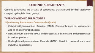 Cosmetics surfactants, emollients, rheology modifierspptx | PPTX