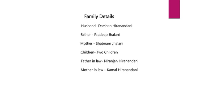 Neha Jhalani Hiranandani: A Guide to Her Life and Career | PPTX