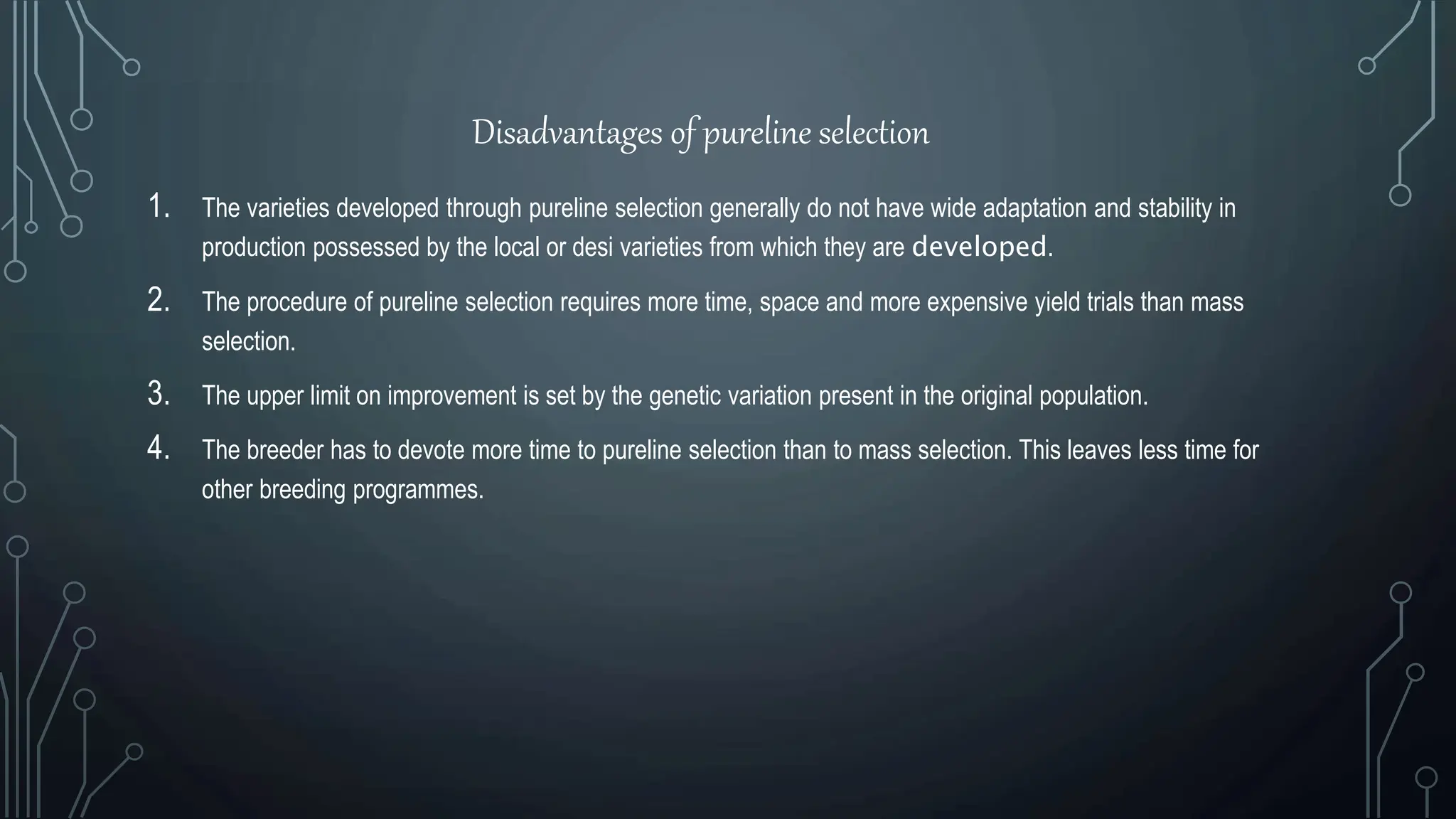 Pureline and Mass selection methods of plant breeding | PPTX