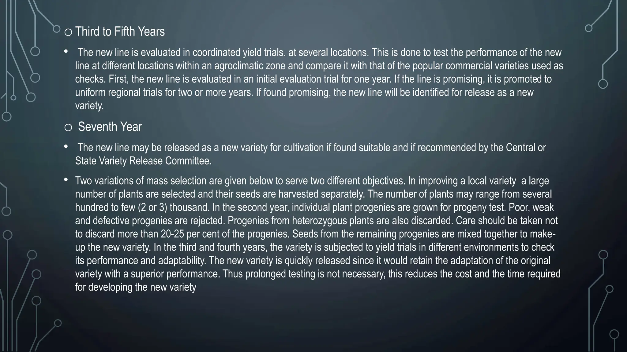 Pureline and Mass selection methods of plant breeding | PPTX