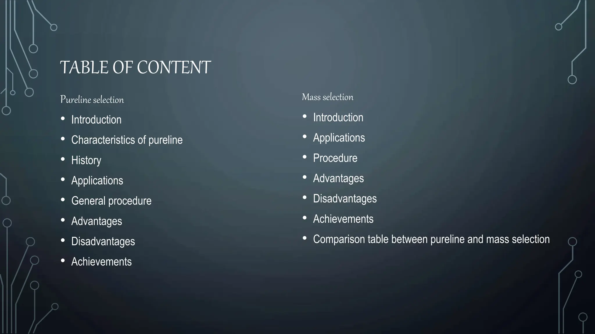 Pureline and Mass selection methods of plant breeding | PPTX