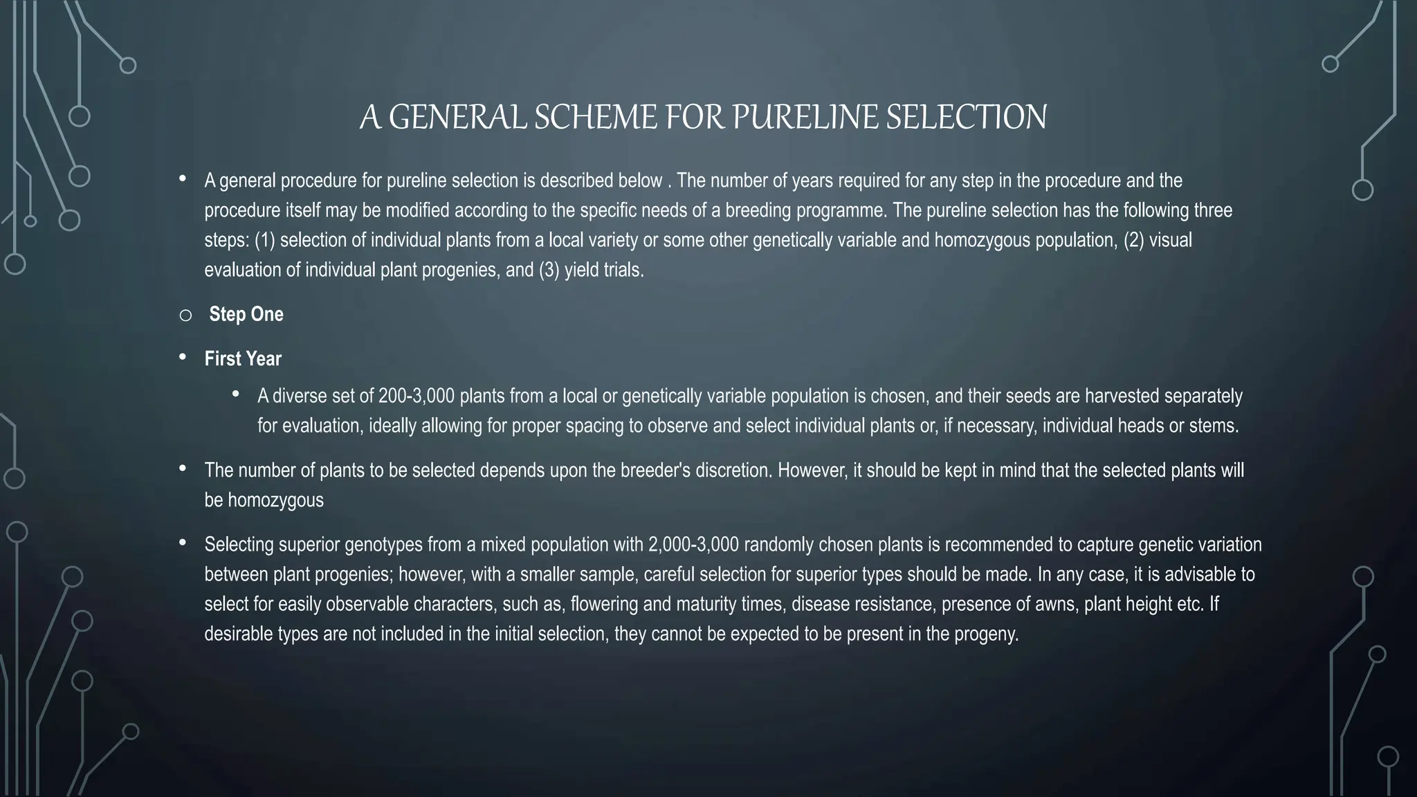 Pureline and Mass selection methods of plant breeding | PPTX