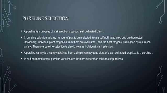 Pureline and Mass selection methods of plant breeding | PPTX ...