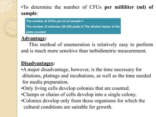 Nehal bacterial enumeration | PPTX