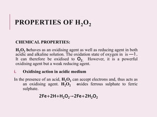 HYDROGEN PEROXIDE | PPTX