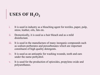 HYDROGEN PEROXIDE | PPTX