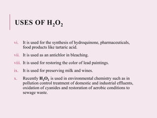 HYDROGEN PEROXIDE | PPTX