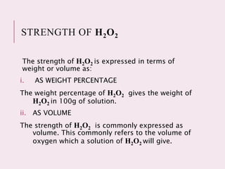 HYDROGEN PEROXIDE | PPTX