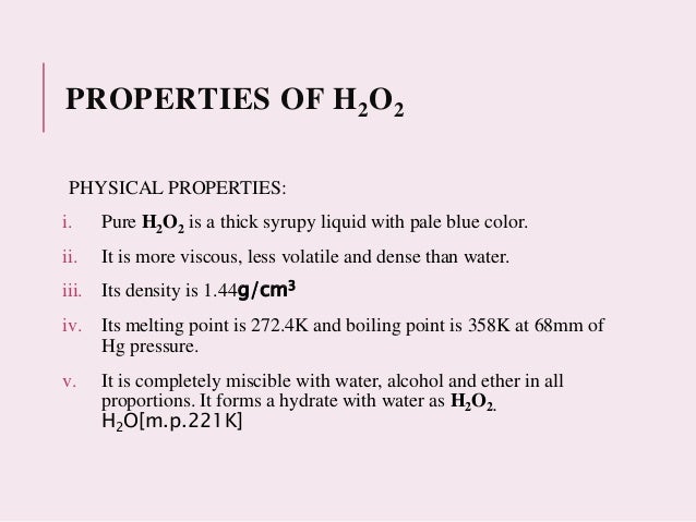 HYDROGEN PEROXIDE