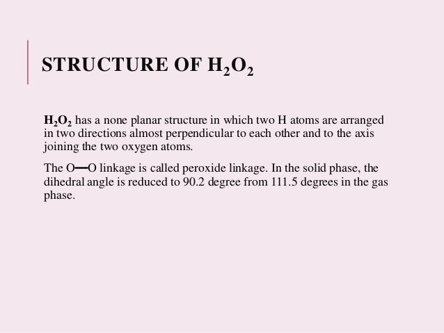 H2o2 Molecular Geometry Name