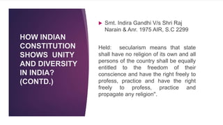 Religion as a tool of Unity and Diversity | PPT