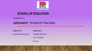 PHASES OF TEACHING | PPTX