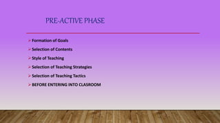 PHASES OF TEACHING | PPTX