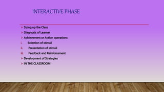 PHASES OF TEACHING | PPTX