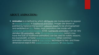 Presentation on Multimedia (Animation, Audio, Video) | PPTX