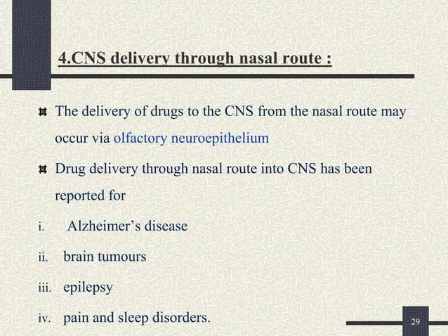 nasal drug delivery system | PPT