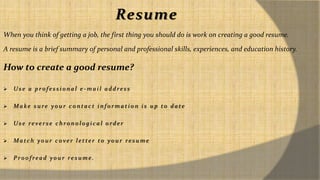 Job readiness | PPTX