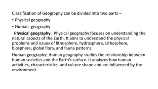 PG geo Thoughts evolution of Geography thought | PPT