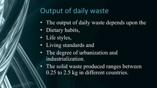 Waste disposal presentation food safety and standard | PPT