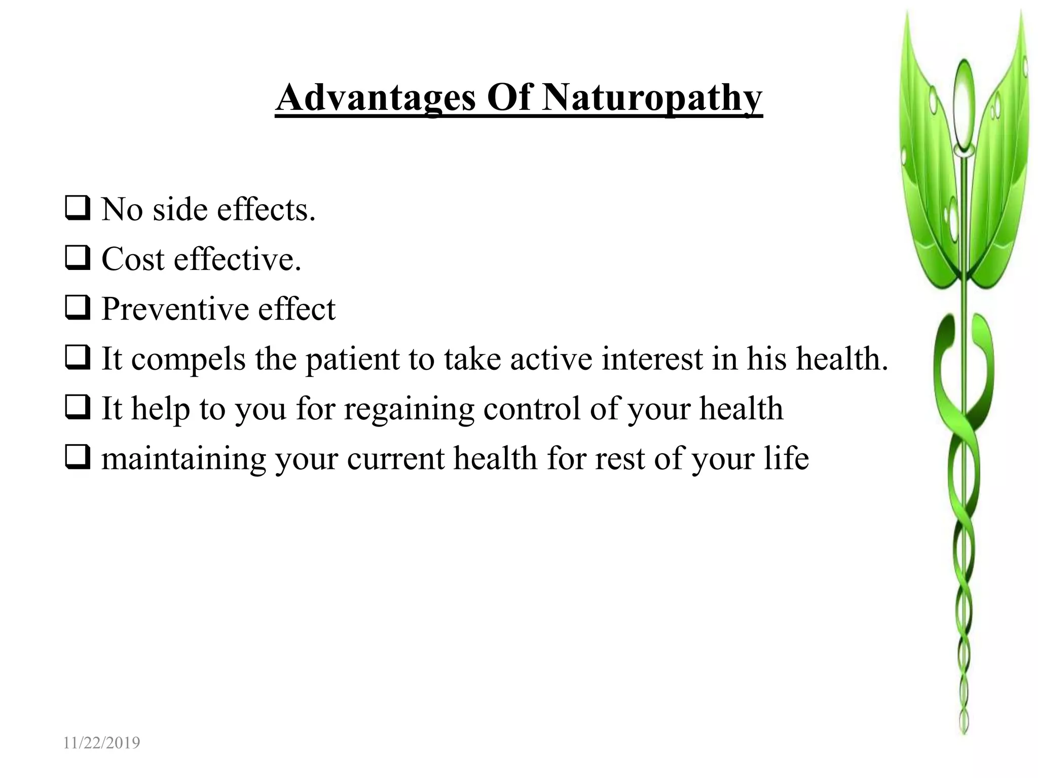 Naturopathy: An indeginous system of medicine | PPT
