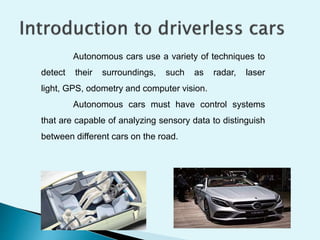 Presentaion On Driverless Car | PPT