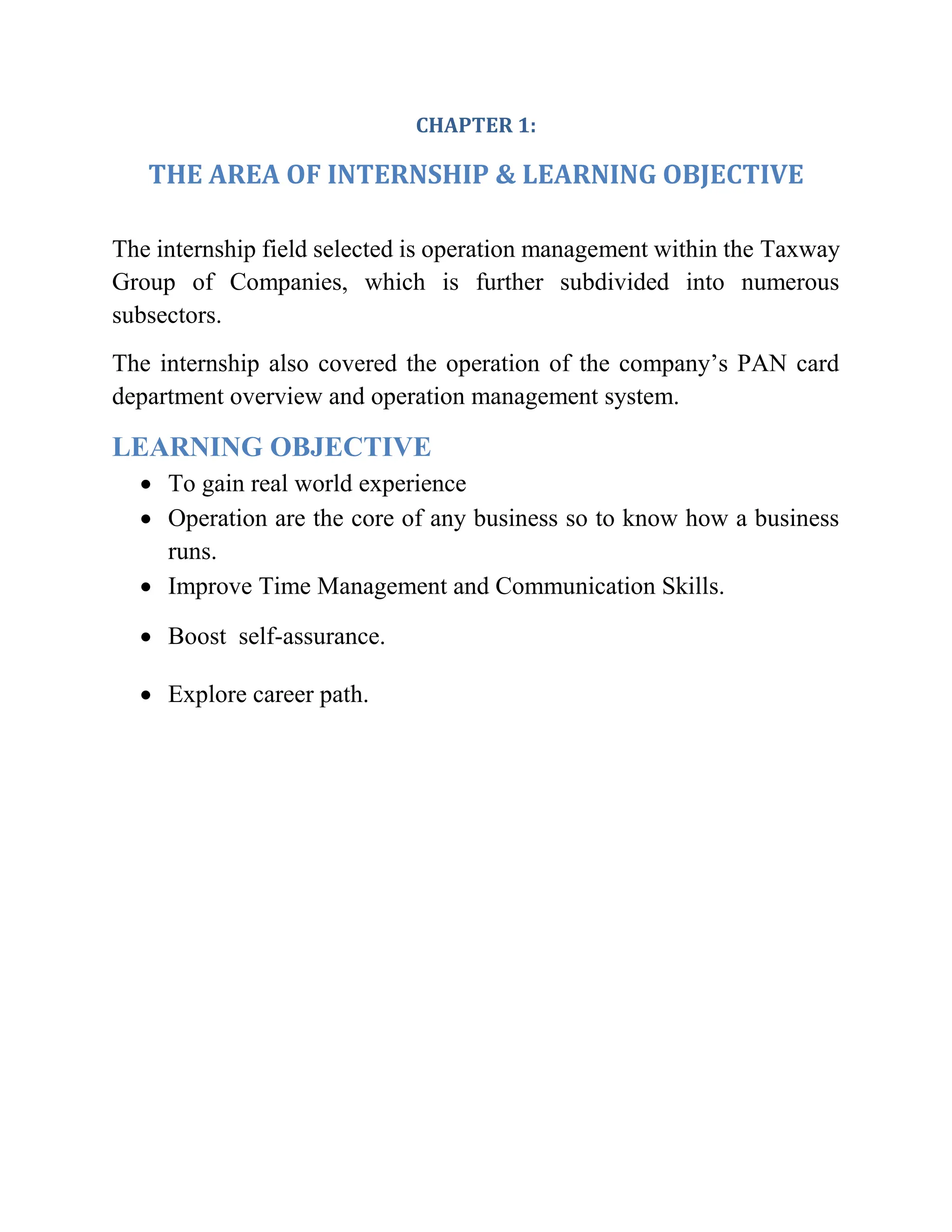 Internship on NEHA PROJECT pancard details | DOCX