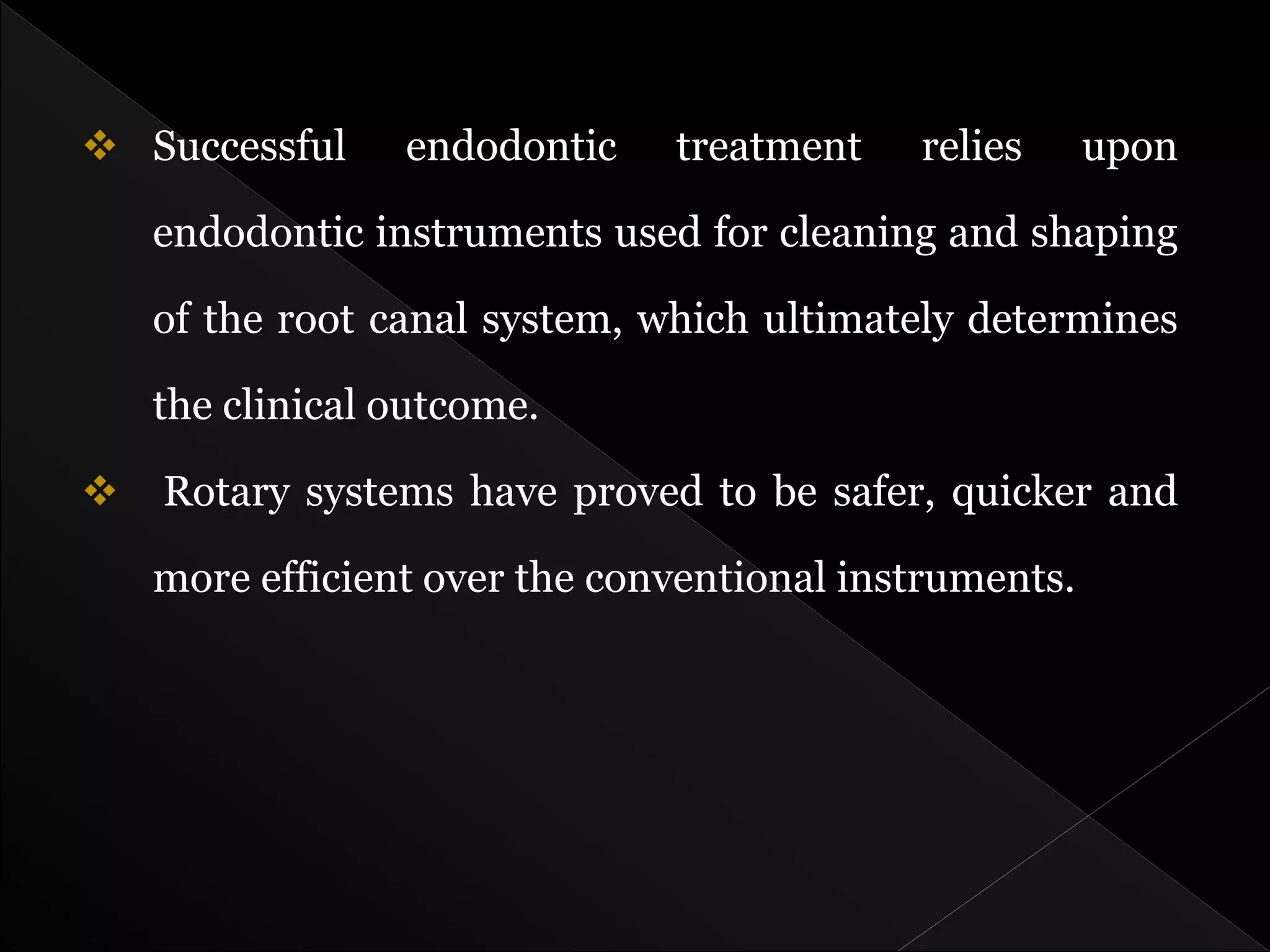 Rotary instruments in Endodontics -part1 | PPTX