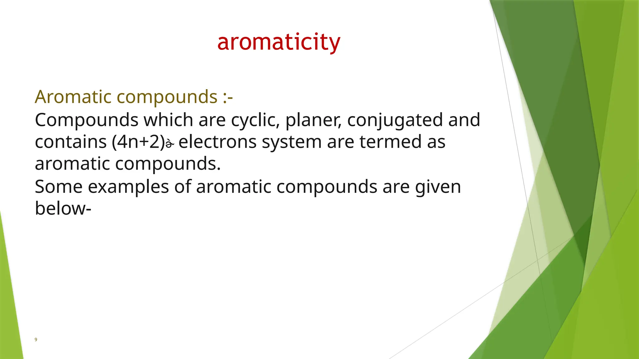 Aroamticity msc chemistry sem 1 (rajasthan university) | PPTX