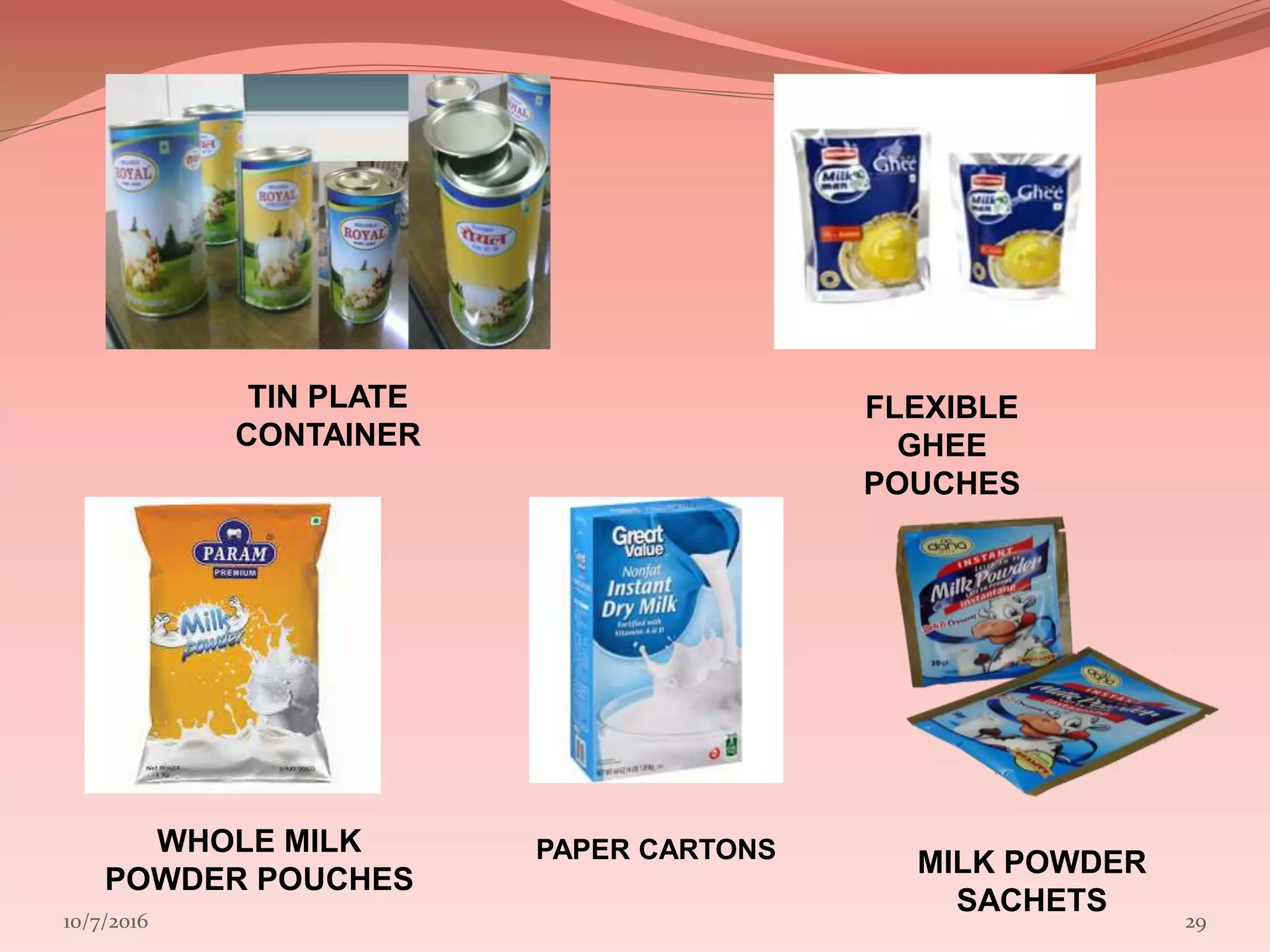 packaging of milk and milk products | PPTX