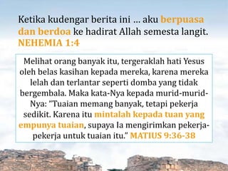 Eksposisi Nehemia 1: Lahirnya Visi Pelayanan | PPTX