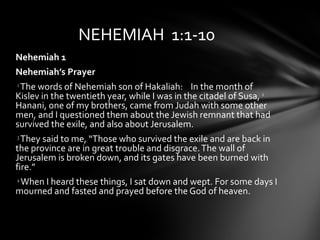 Nehemiah: Call To Action | PPT
