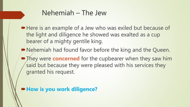 Taking the cue from Nehemiah | PPTX