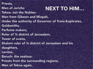 Nehemiah 3 and 4 | PPT