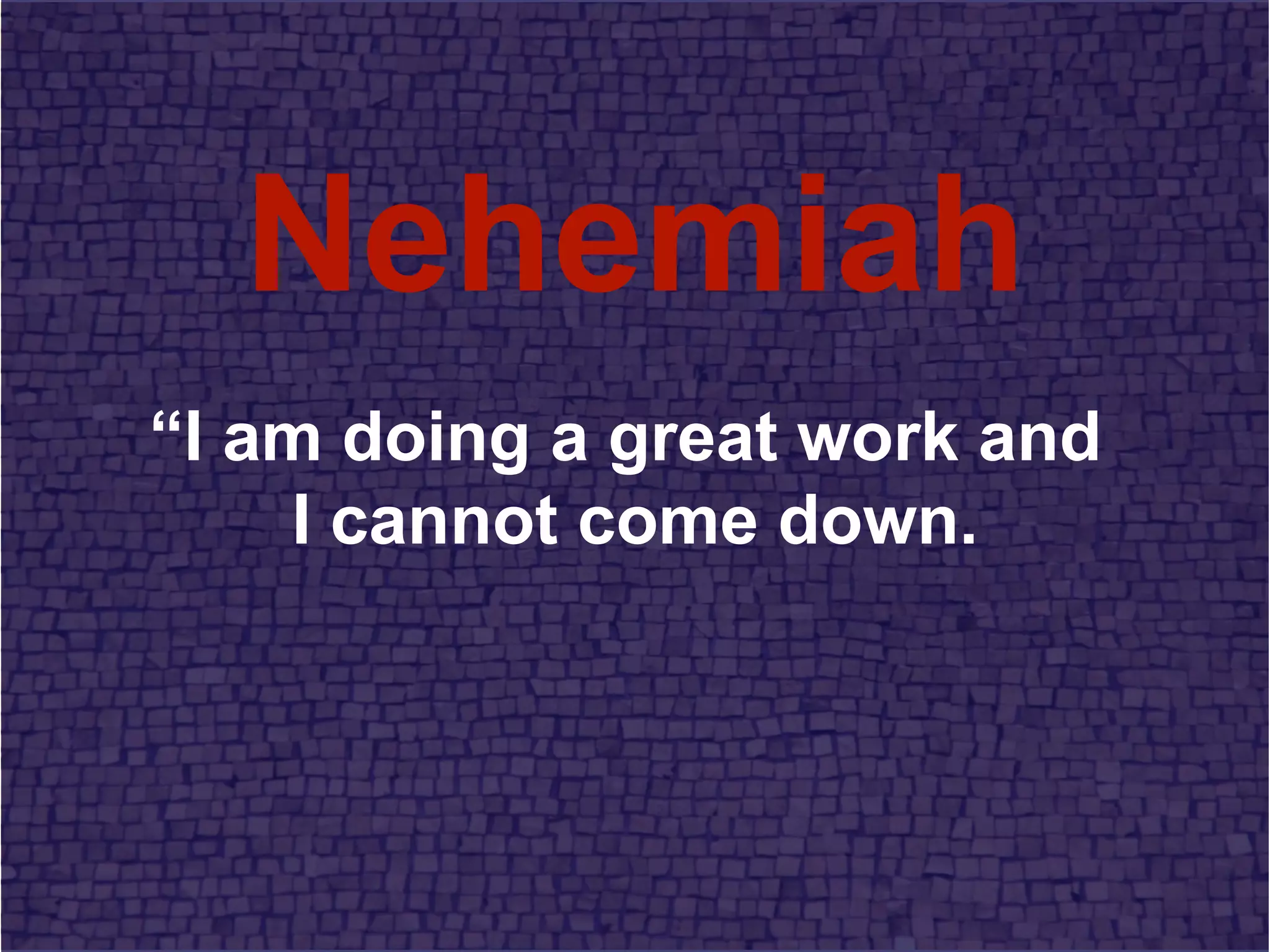 Nehemiah 6 | PPT