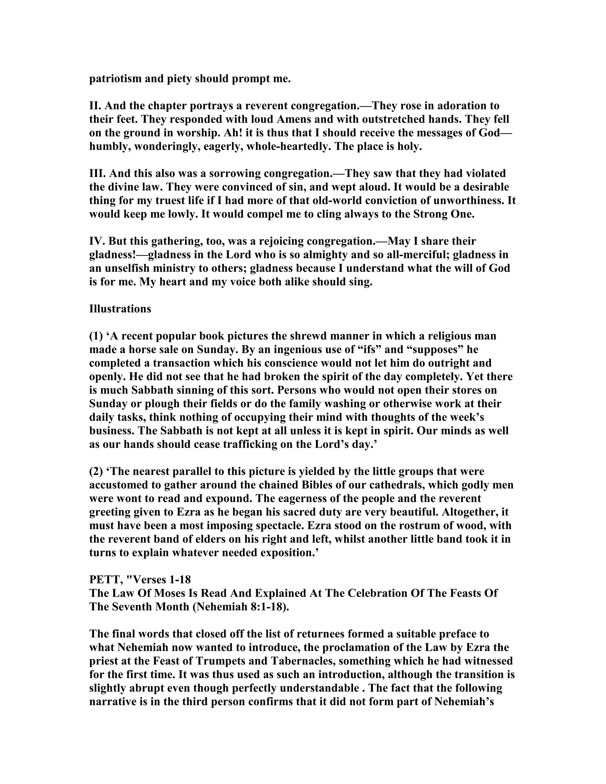 Nehemiah 8 commentary | PDF